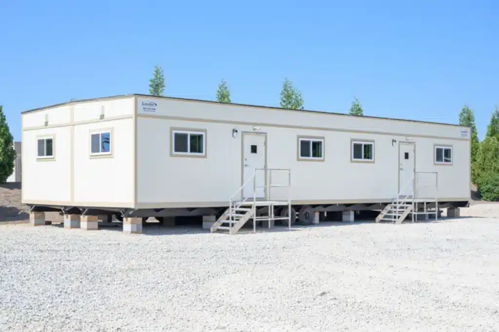 New 24 x 60 Mobile Office with Two Restrooms - Satellite Shelters