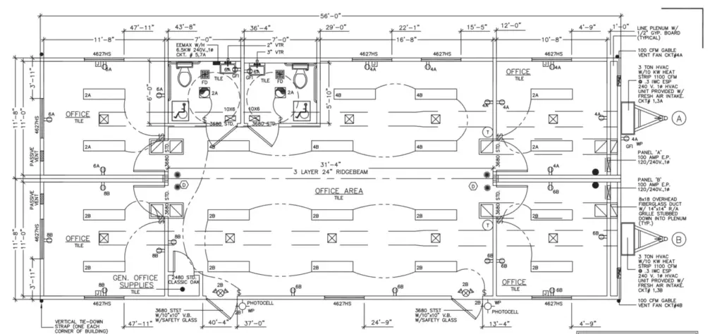 24 x 60 Mobile Office - New Orleans, LA #5703 - Satellite Shelters